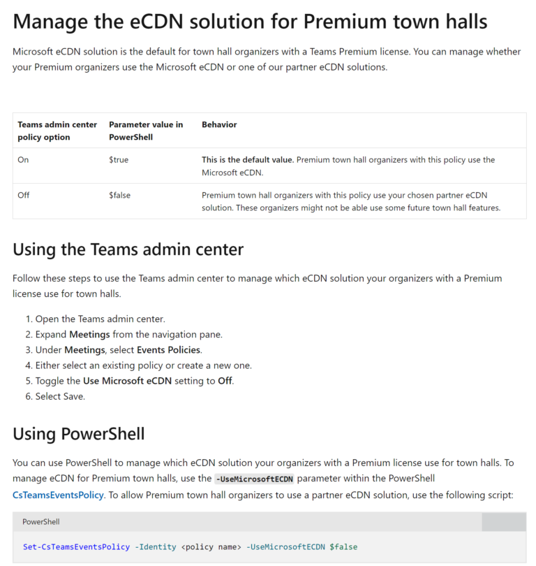 Check your eCDN settings for Microsoft Teams Premium | Vbrick
